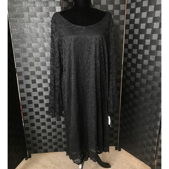 Ing | Dresses | New Ing Plus Size Black Lace Mini Dress | Poshmark